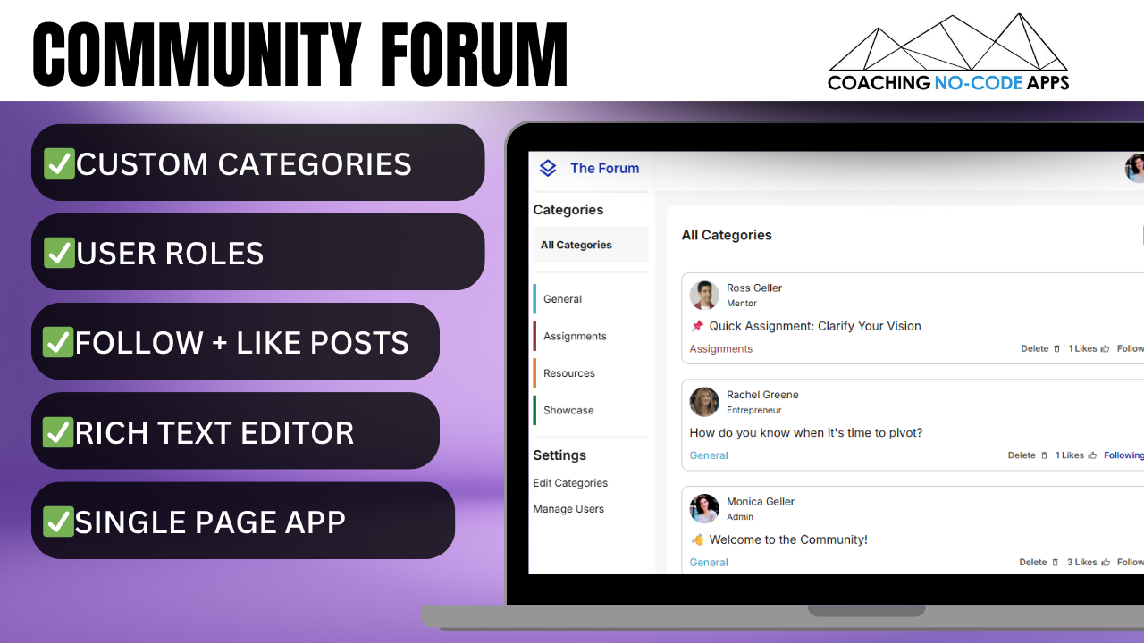 Community Forum Template | Bubble